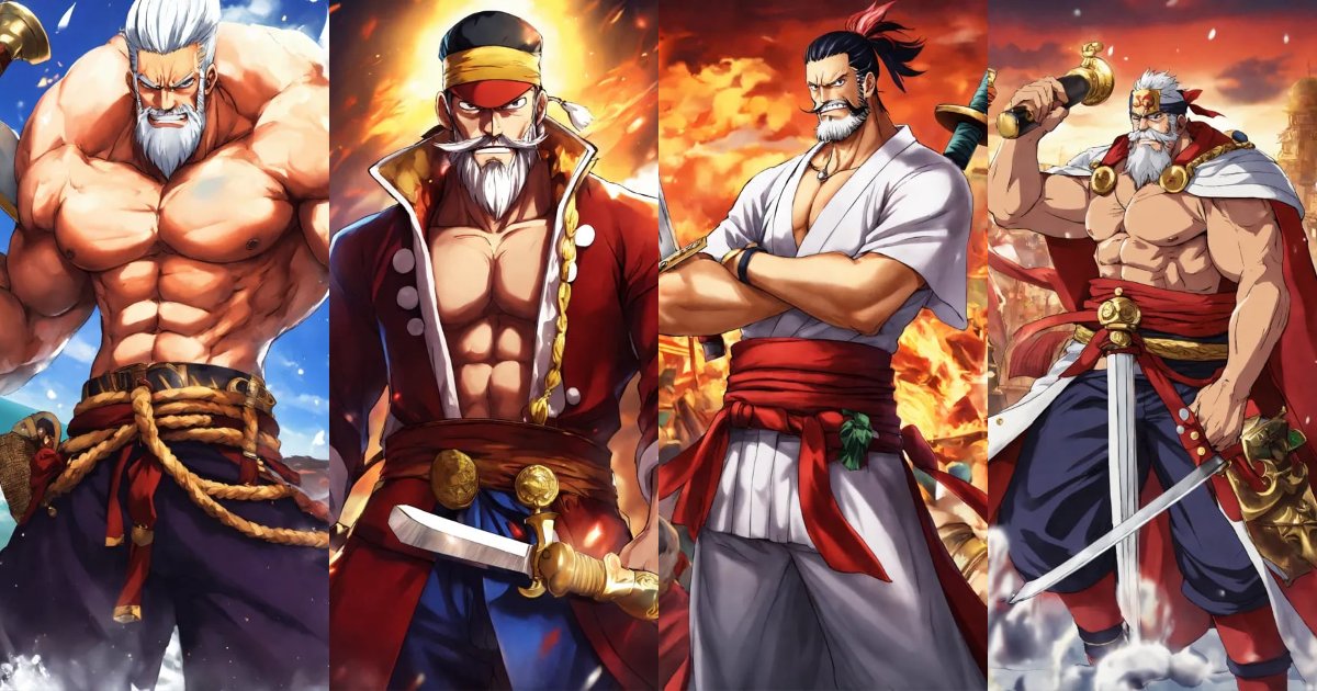 Lexica - MAN LIKE WHITEBEARD ONEPIECE WITH MANGA STYLE + WEAR + white ...
