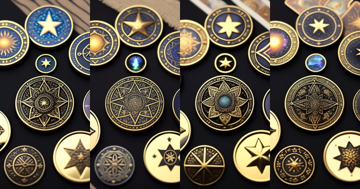 Lexica - Coins tarot Arcane Divination Esoteric Realistic magic natural ...