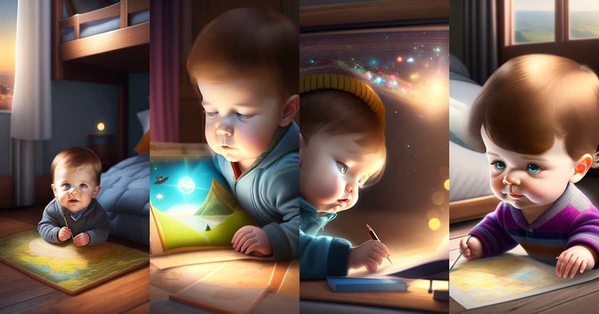 Lexica - One sunny morning, as Jack woke up with a sparkle in his eyes ...