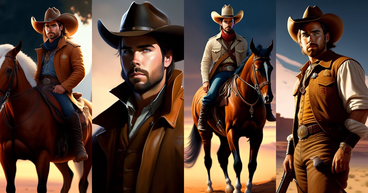 Lexica - Cowboy jonathan brandis drawn by greg rutkowski