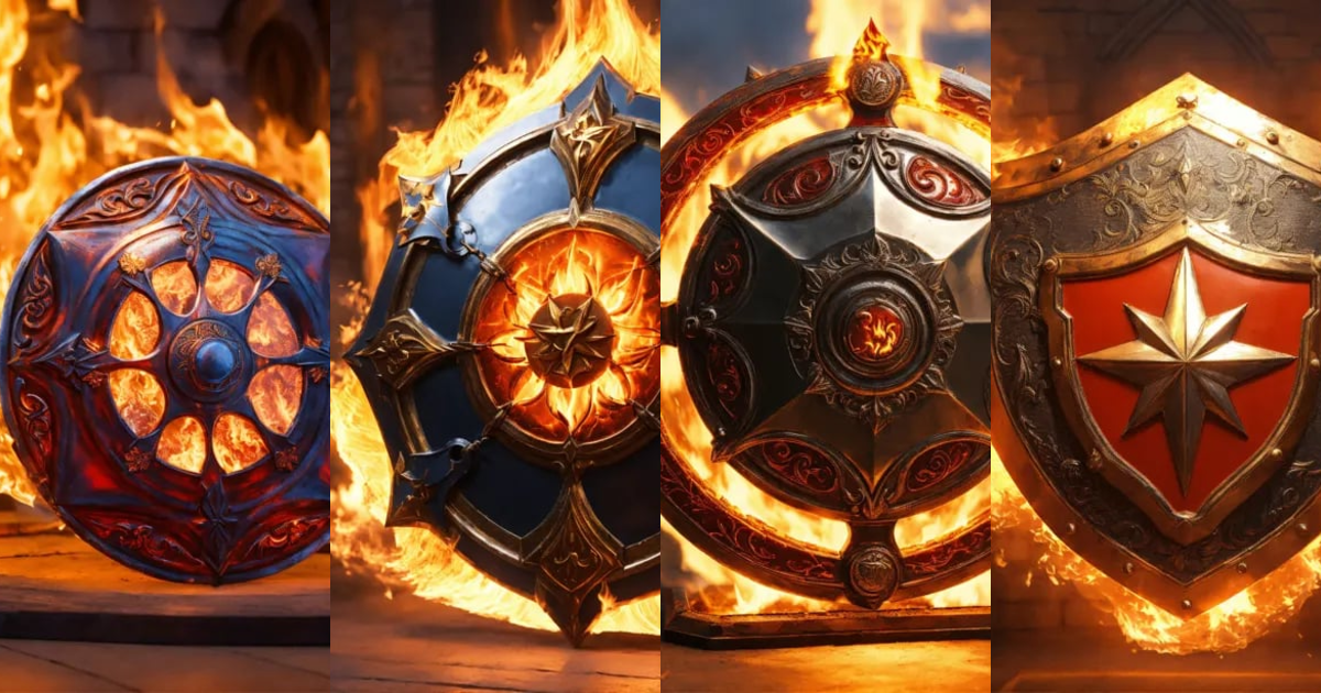 Lexica - Fire shield, shield made of flames, magical shield, magical equipment, fire shield ...