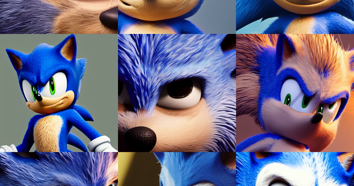Lexica - A close up of sonic the hedgehog, concept art by senior ...