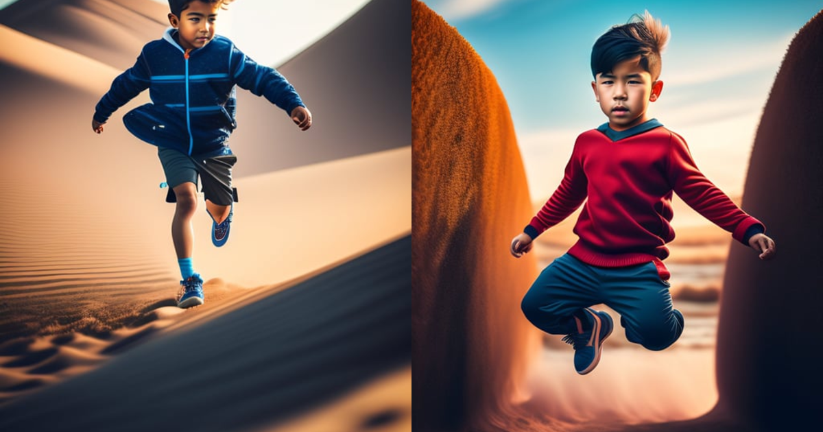 Lexica - Boy with amazing, action pose, surrealism 4k