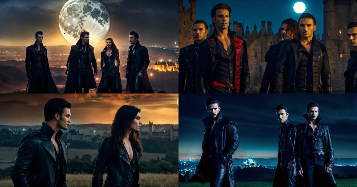 Lexica - A photo quality image of modern day group of vampire hunters ...