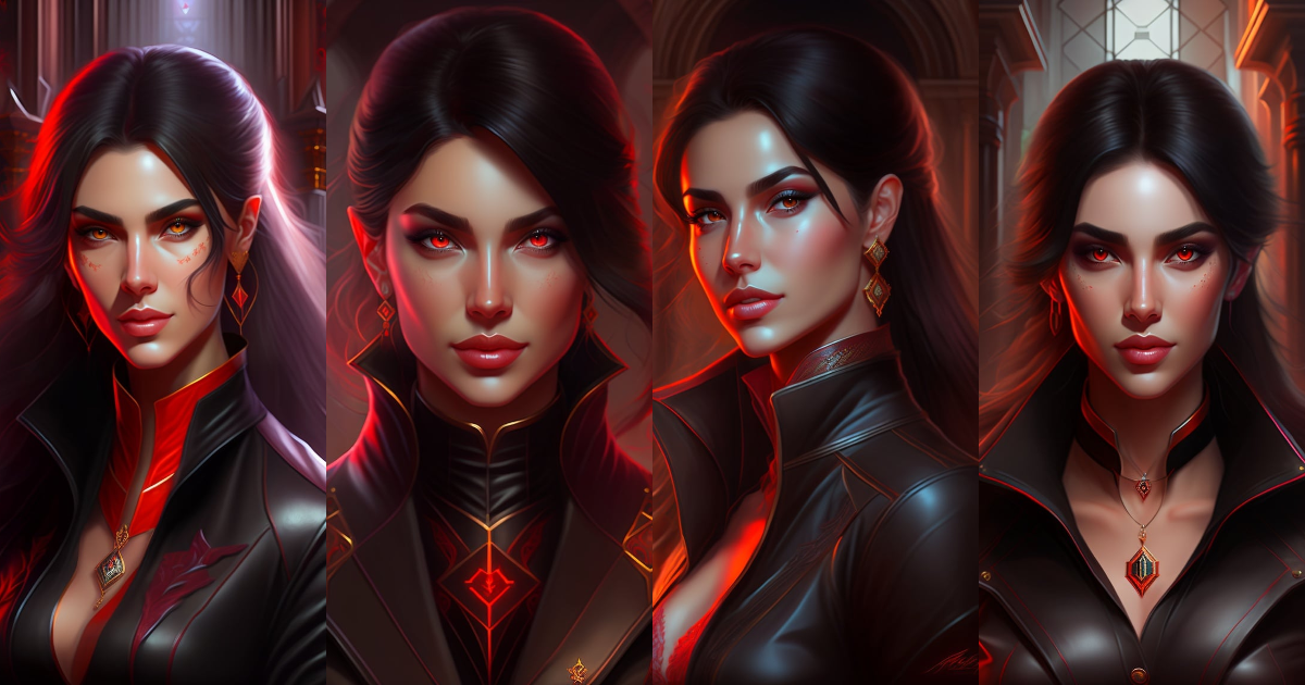 Lexica - Digital painting fantasy realistic, bloodhunt, symmetrical ...