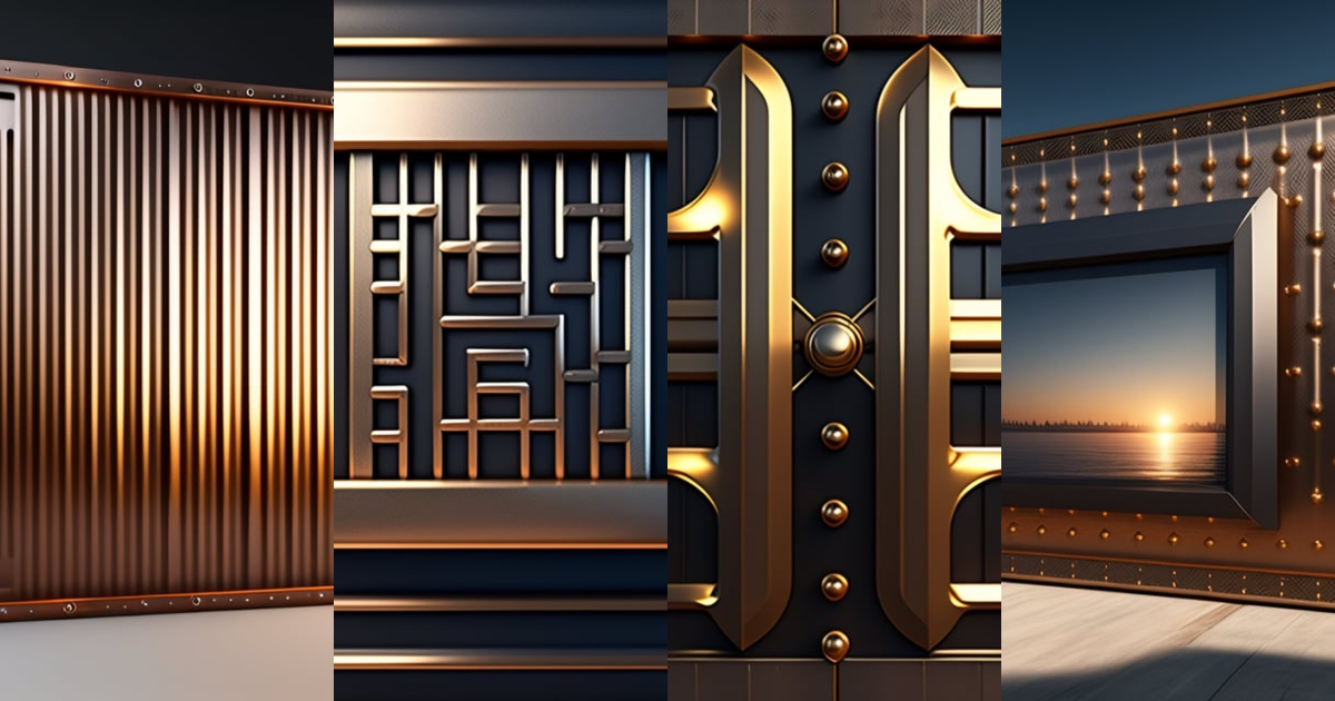 Lexica - 2D riveted metal panel, 2 D, Texture only, walkway, flat panel ...