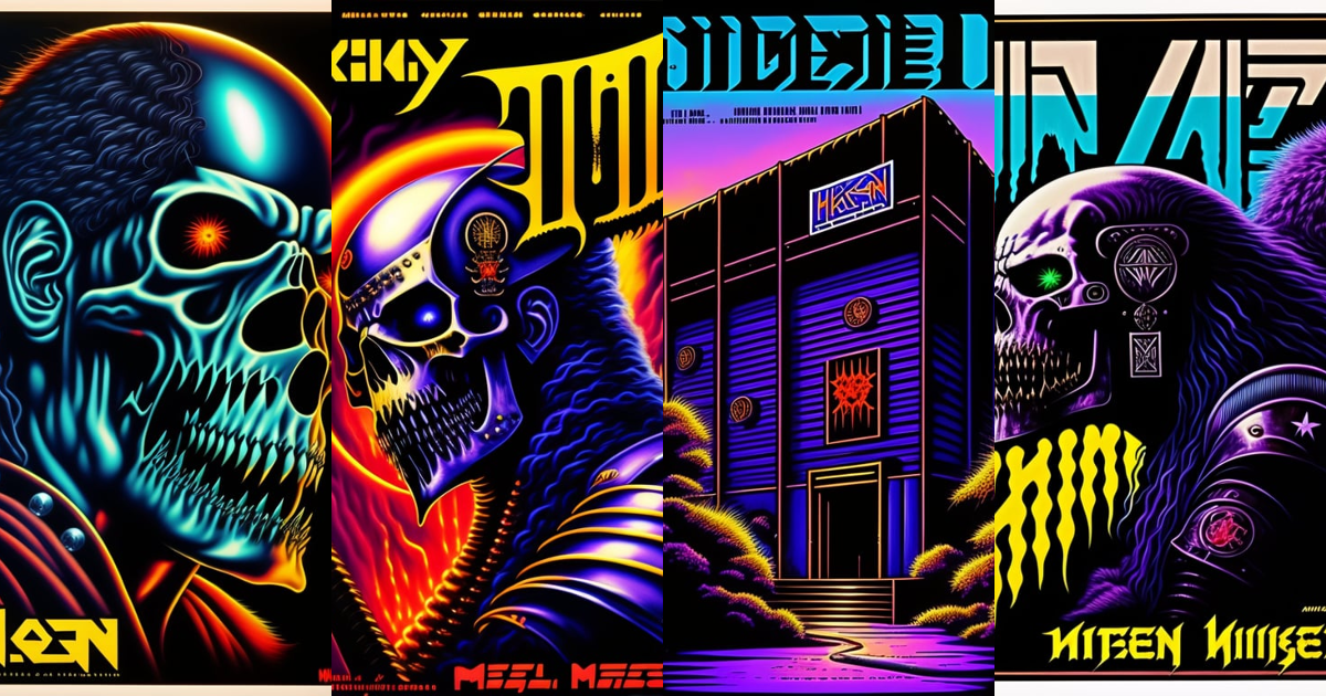 Lexica - 1987 scary heavy metal art, Scary psycho killer monster, 80s ...