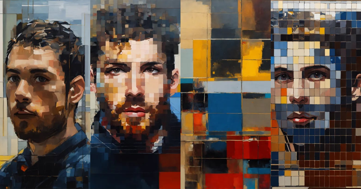 Lexica - Obsession, oil painting, transparent, in style, generative art ...