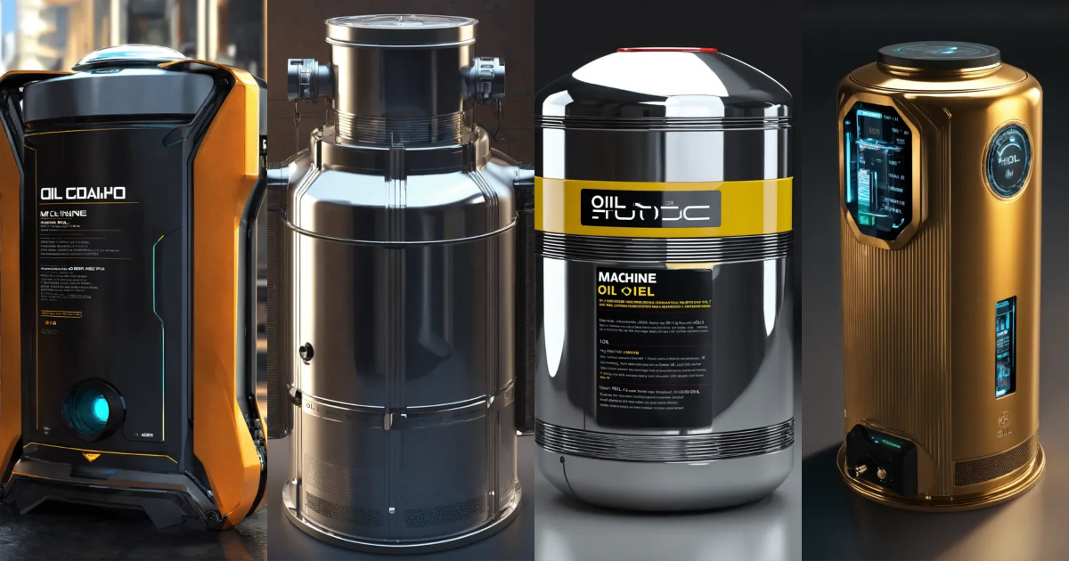 Lexica - Futuristic style machine oil canister {prompt} . sleek, modern ...
