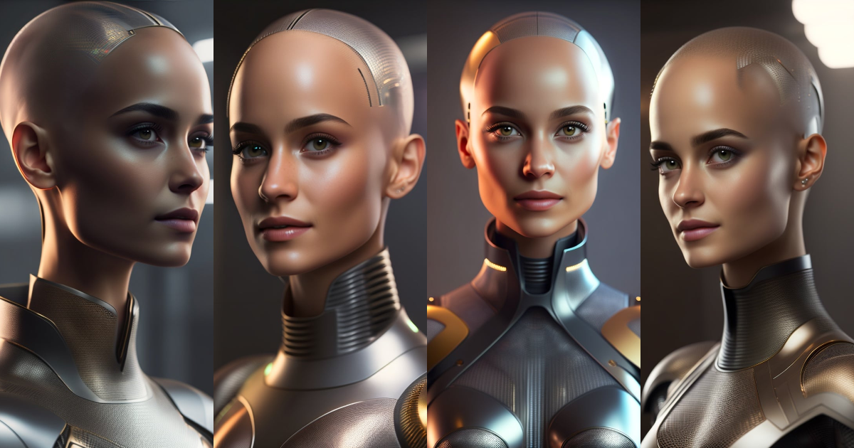 Lexica - A humanoid robot like alicia vikander from the movie ex ...