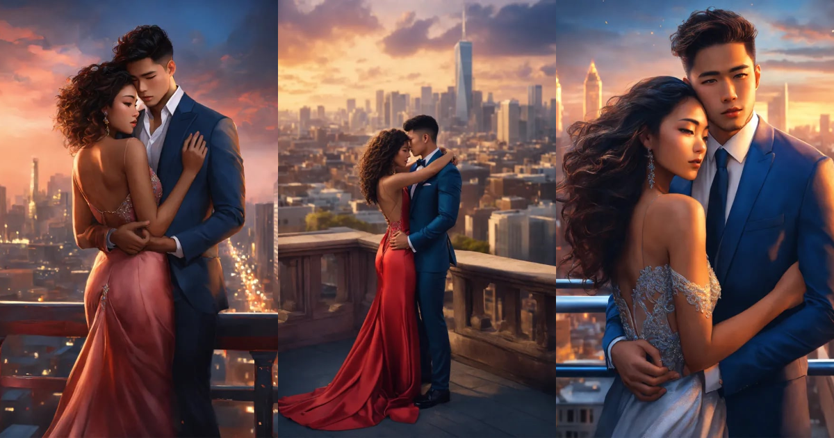 Lexica - Young strong Asian man with short hair wearing a formal prom ...