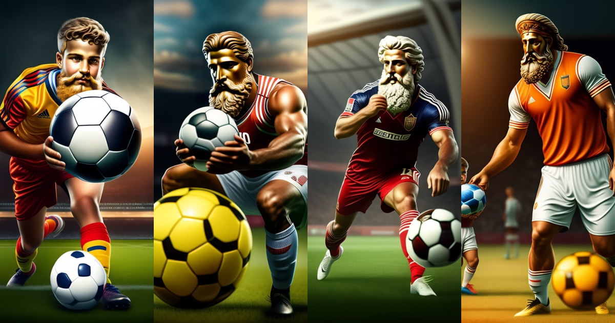 Lexica - ANCIENT GREEK GOD ZEUS KEEPING IN HIS HAND A SOCCER BALL AND ...