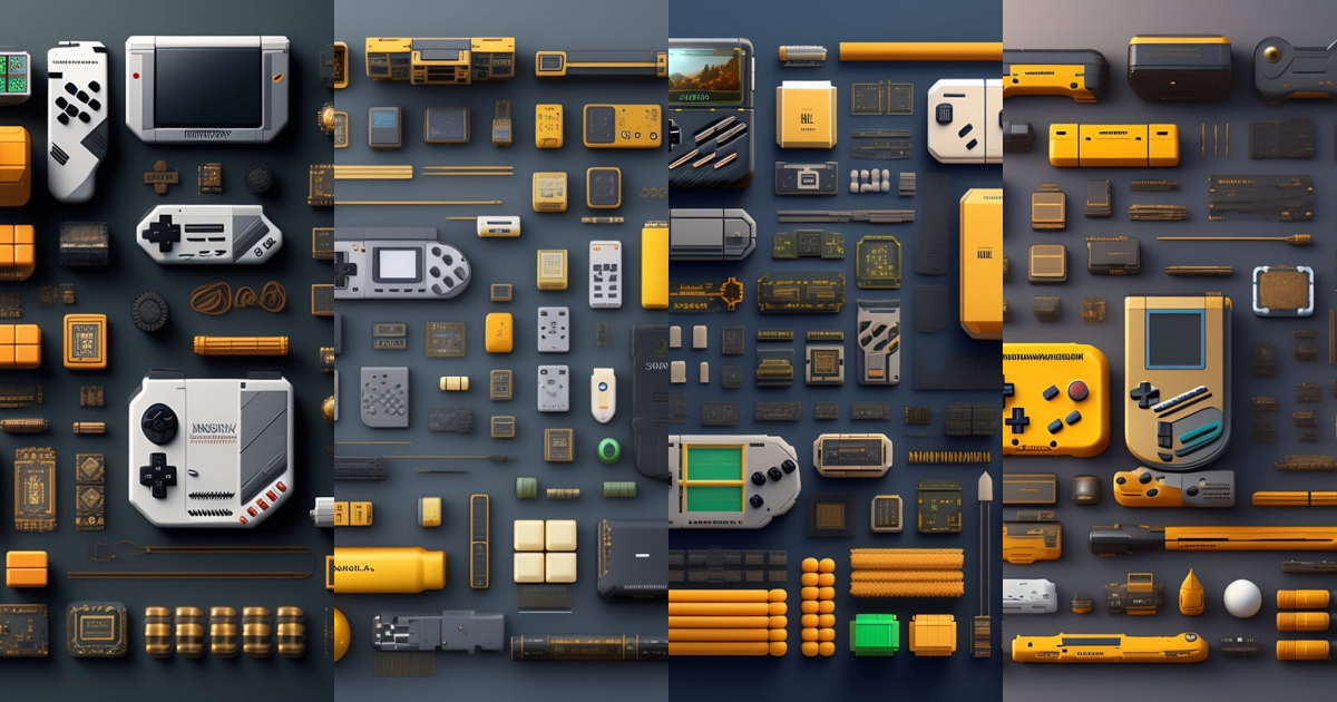 Lexica - Game boy, Costumes and props, Knolling, Knolling layout ...