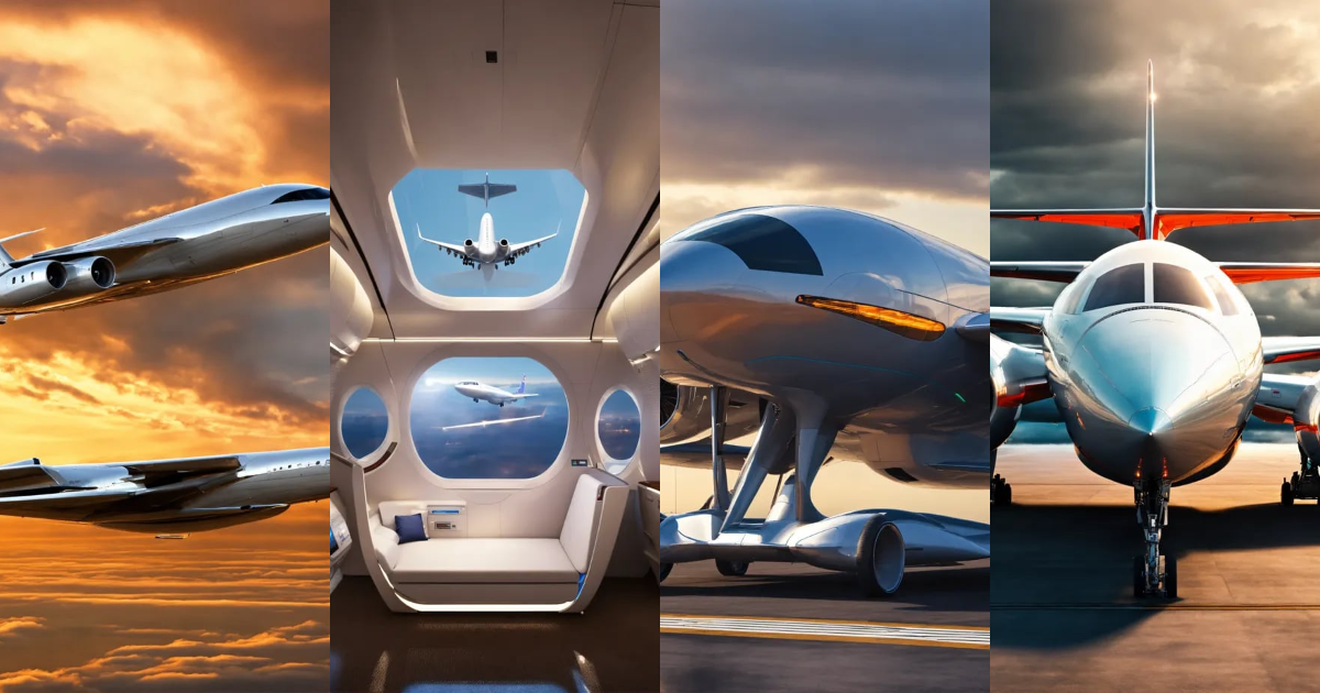 Lexica - Futuristic style common airplane {prompt}. sleek, modern ...