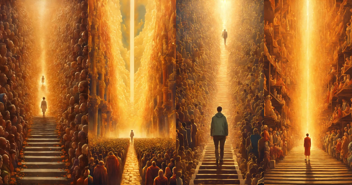 Lexica - Standing in the middle of a crowded path of souls looking to ...