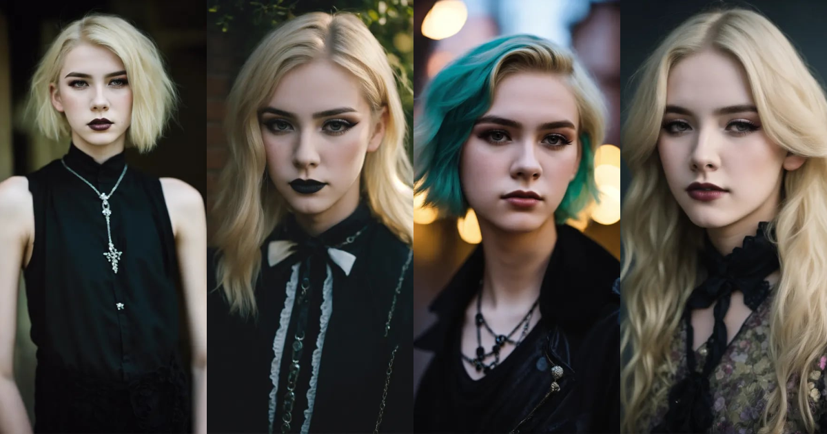 Lexica - A slender genderqueer 15-year-old boy with a romantic goth ...