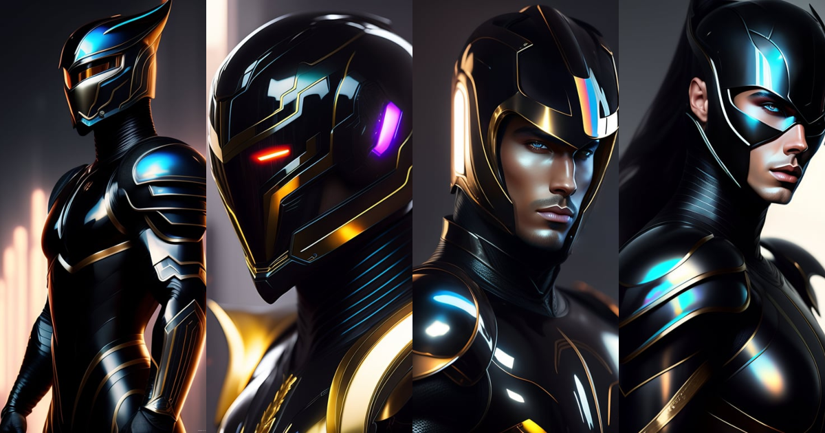 Lexica - Iridescent sinewy smooth muscular male sleek glossy black ...