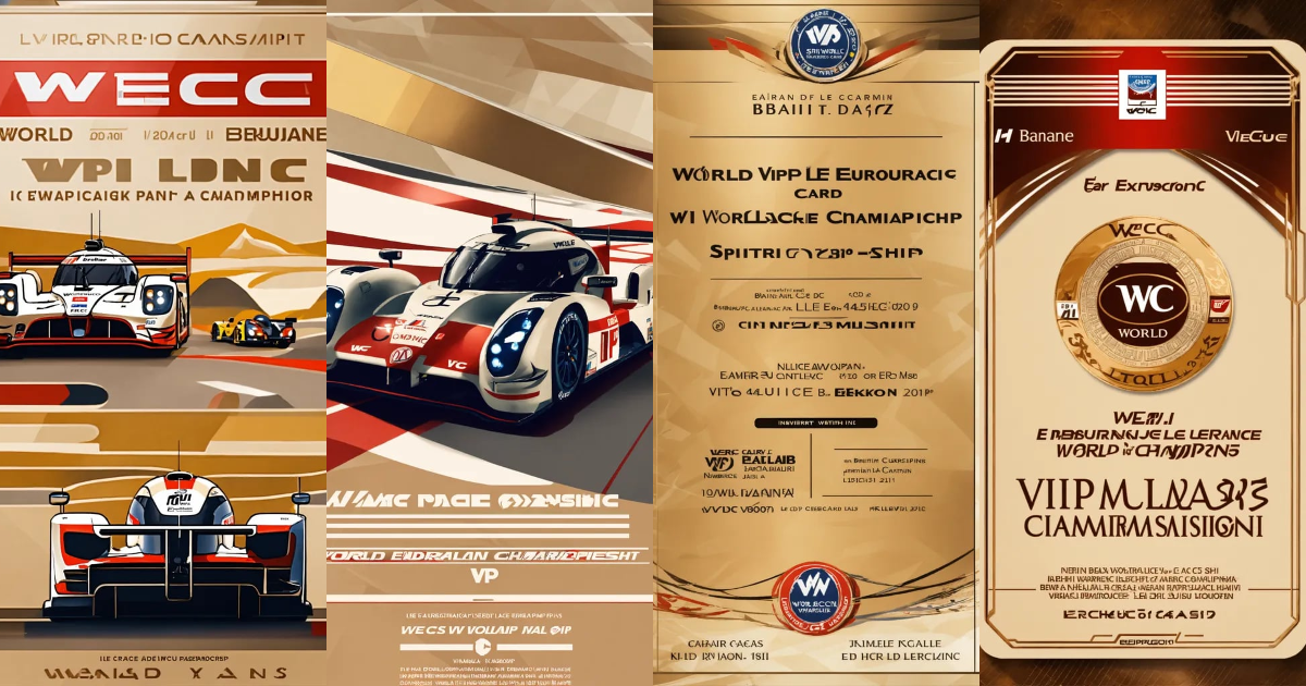 Lexica - WEC World endurance championship card VIP ID pass background ...