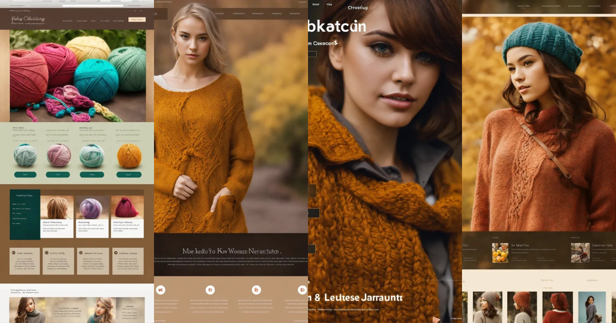 Lexica - Portfolio website for knitting ui design sophisticated, modern ...