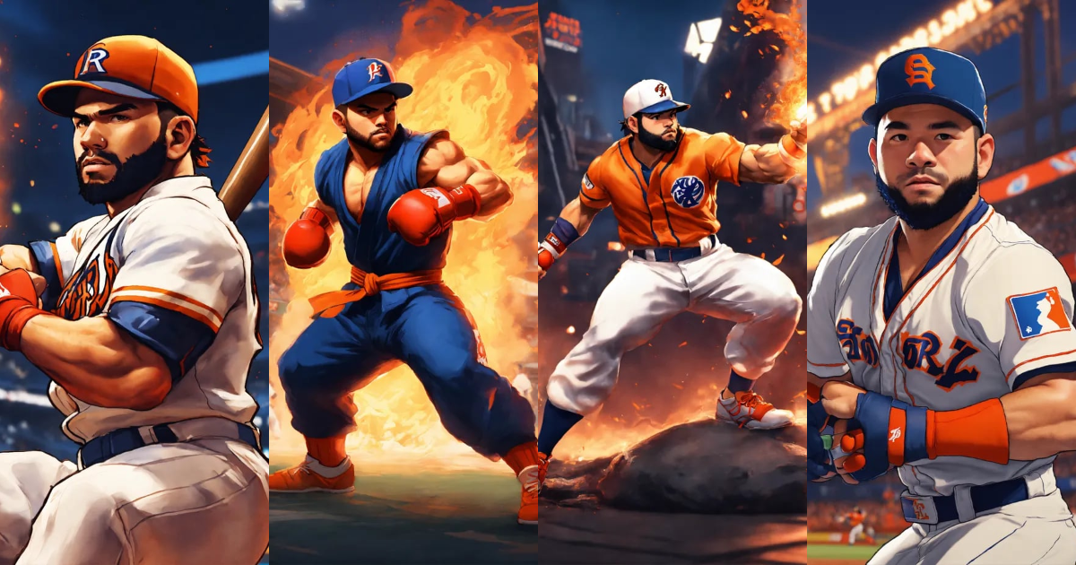 Lexica - Jose altuve in the style of ryu from street fighter