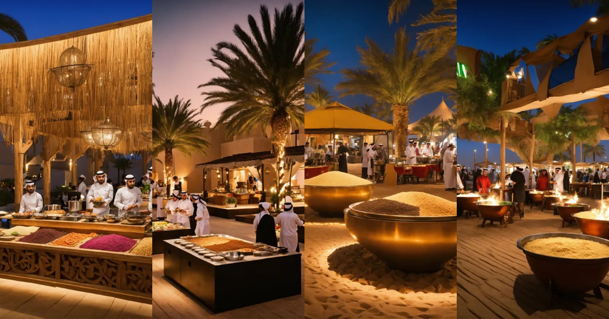 Lexica - Visualize a vibrant scene at the 'Taste of Bahrain' Food ...