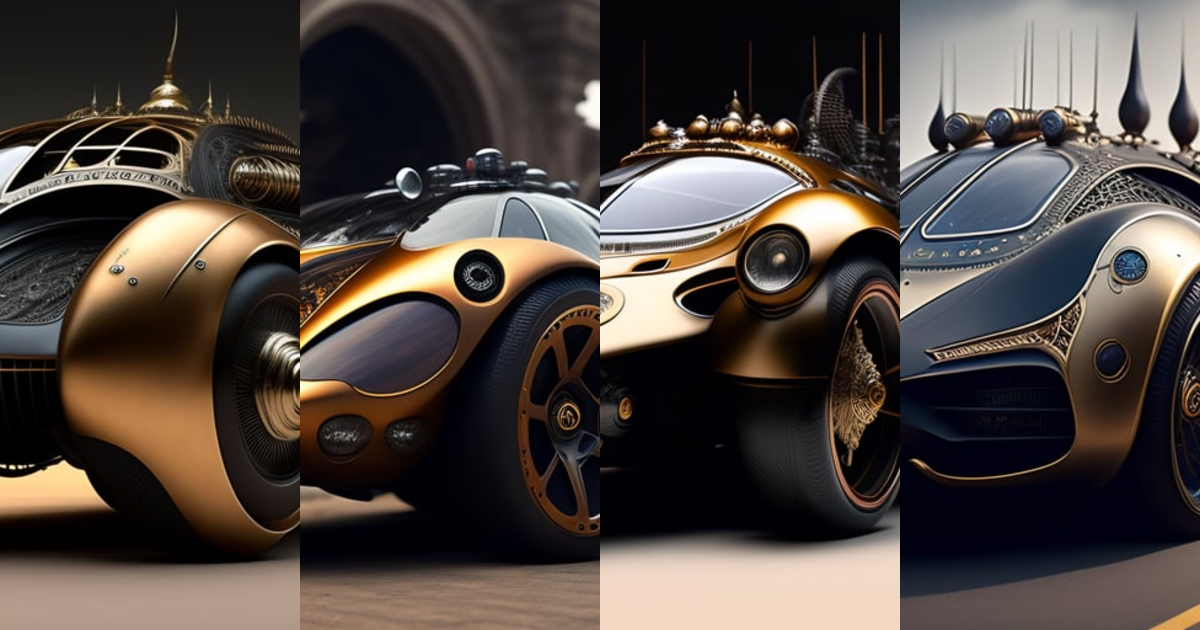 Lexica - Biomechanical steampunk batmobile reminiscent of fast ...