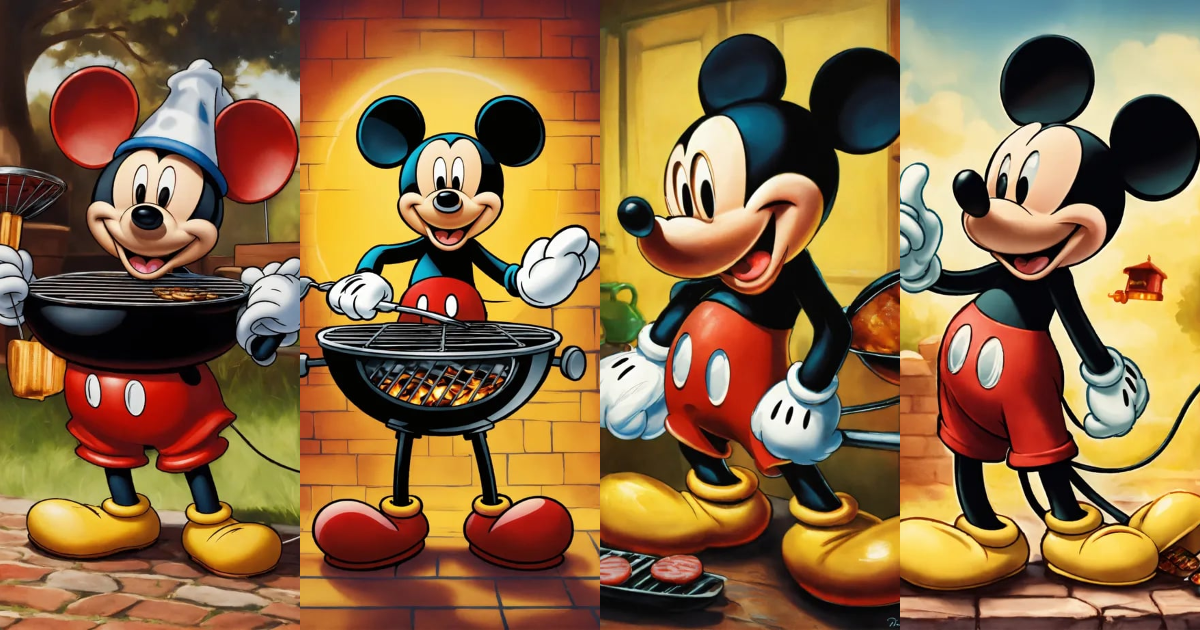 Lexica - Mickey mouse with grill