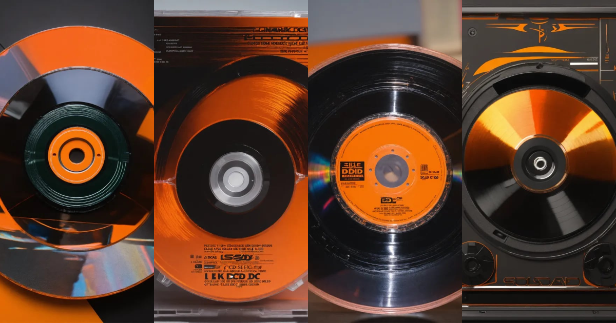 Lexica - CD plastic, Disc audio, color black and orange, title of CD is ...