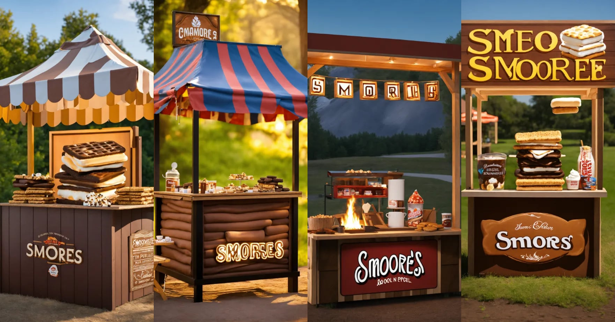 Lexica - Smores booth outdoor 3d sign