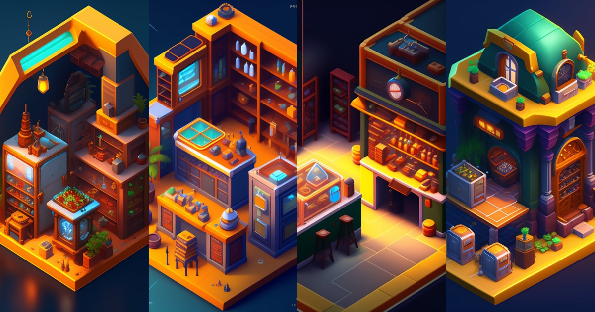 Lexica - Isometric laboratory, concept art, by senior environment ...