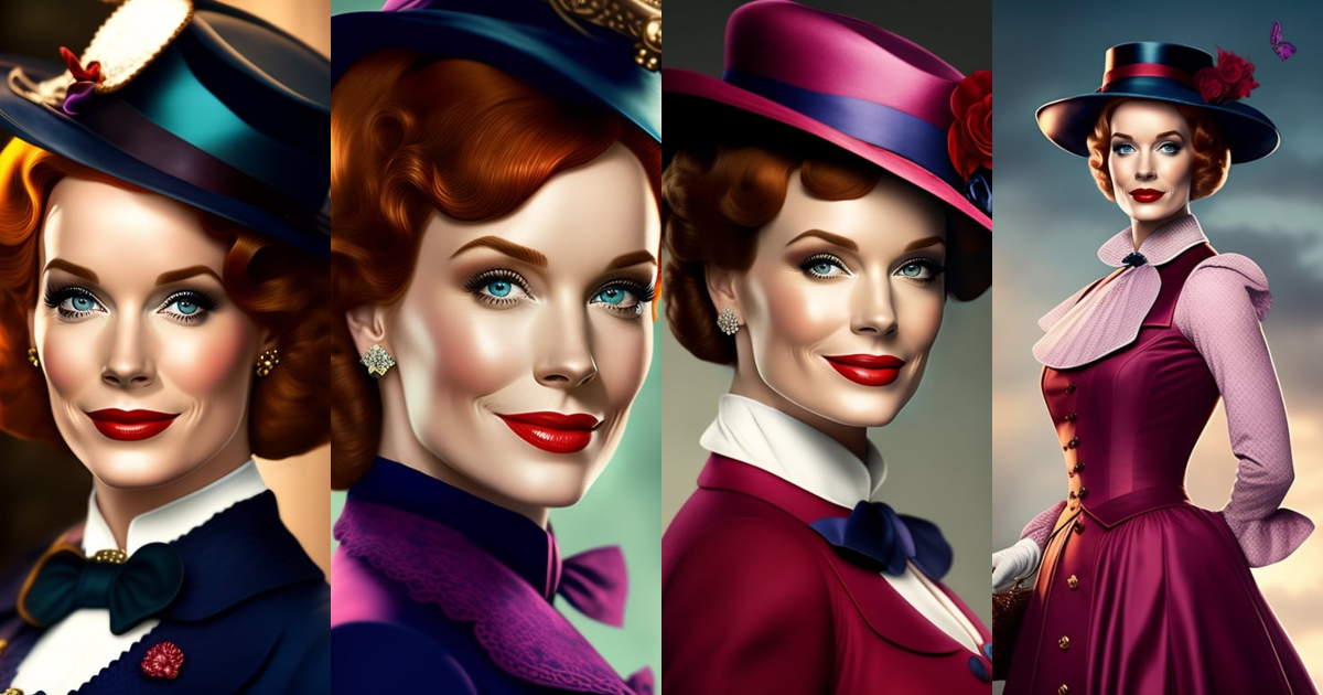 Lexica - A combination of christina hendricks and julie andrews as mary ...