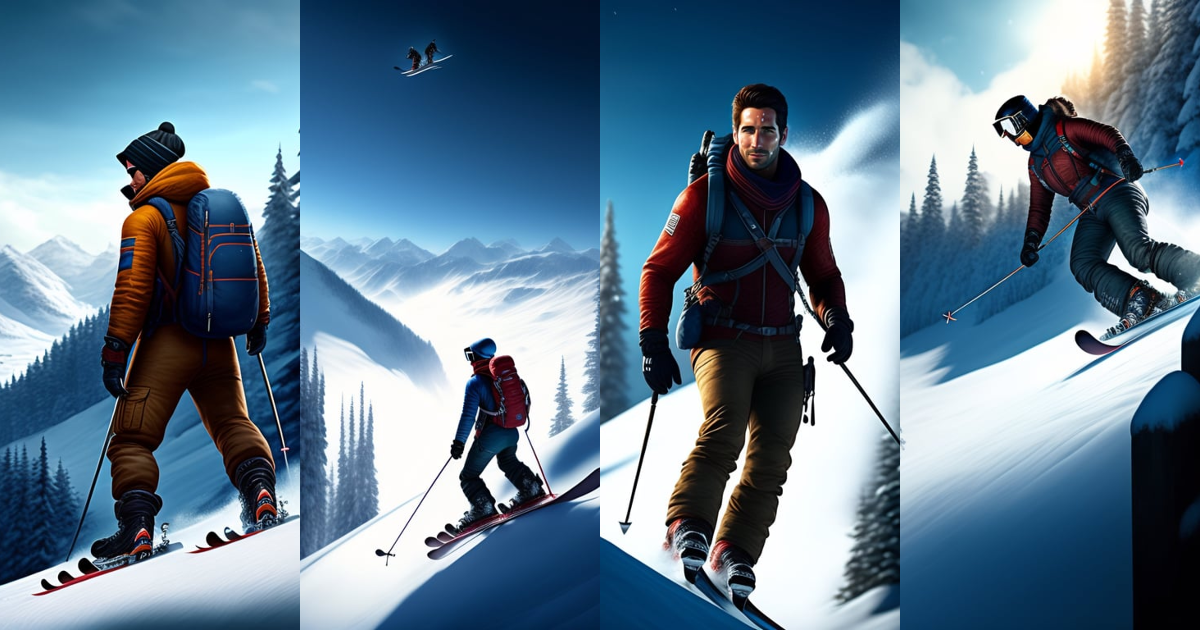 Lexica - Nathan Drake skiing