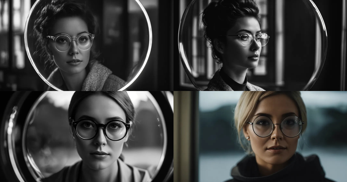 Lexica - Ultra detailed, Women 65 years glasses, clear looking through ...