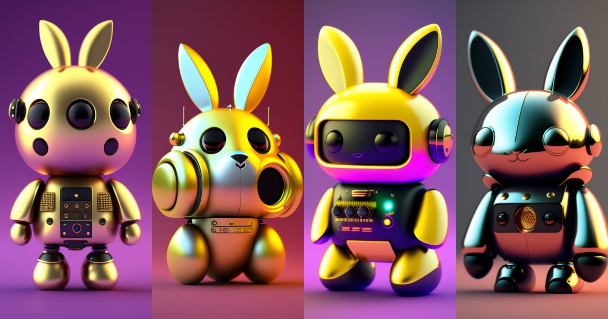Lexica - A very cute robot bunny made from modular synthesizers, analog ...
