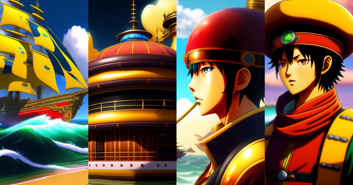 Lexica - Yamato, one piece, eiichiro oda, studio ghibli, steampunk, 4k ...
