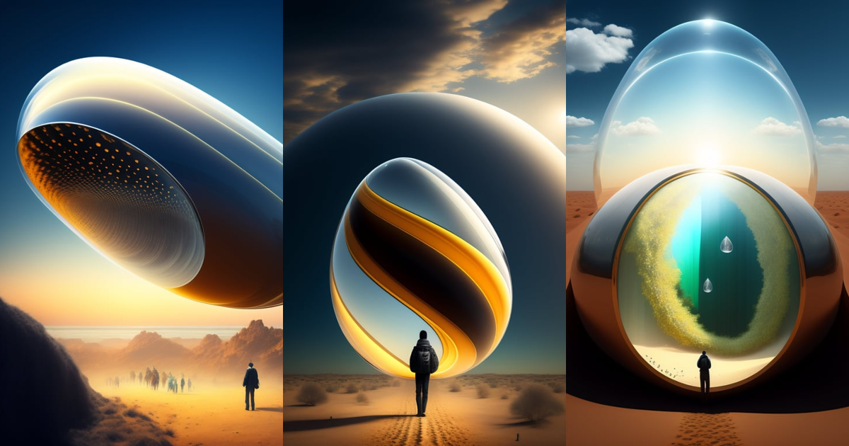 Lexica - Many cocoons side by side; The cocoon is transparent; People ...