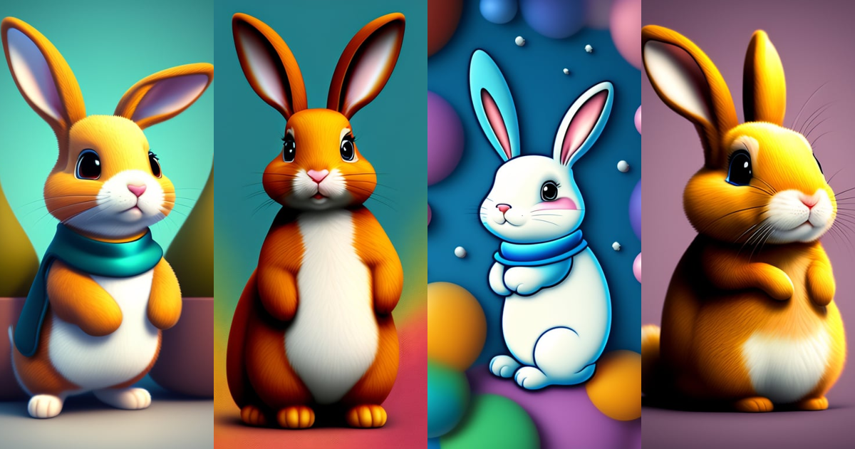 Lexica - Cartoon bunny for children's book