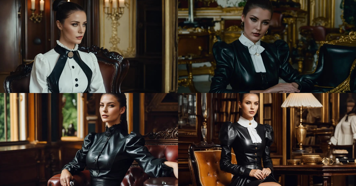Lexica - Stunning european mistress woman fashion model sitting ...
