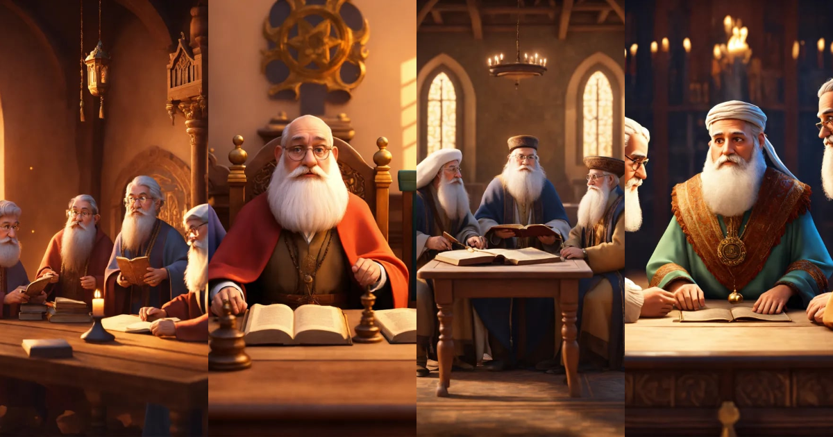 Lexica - Three Jews from a Jewish town from the Middle Ages, righteous ...