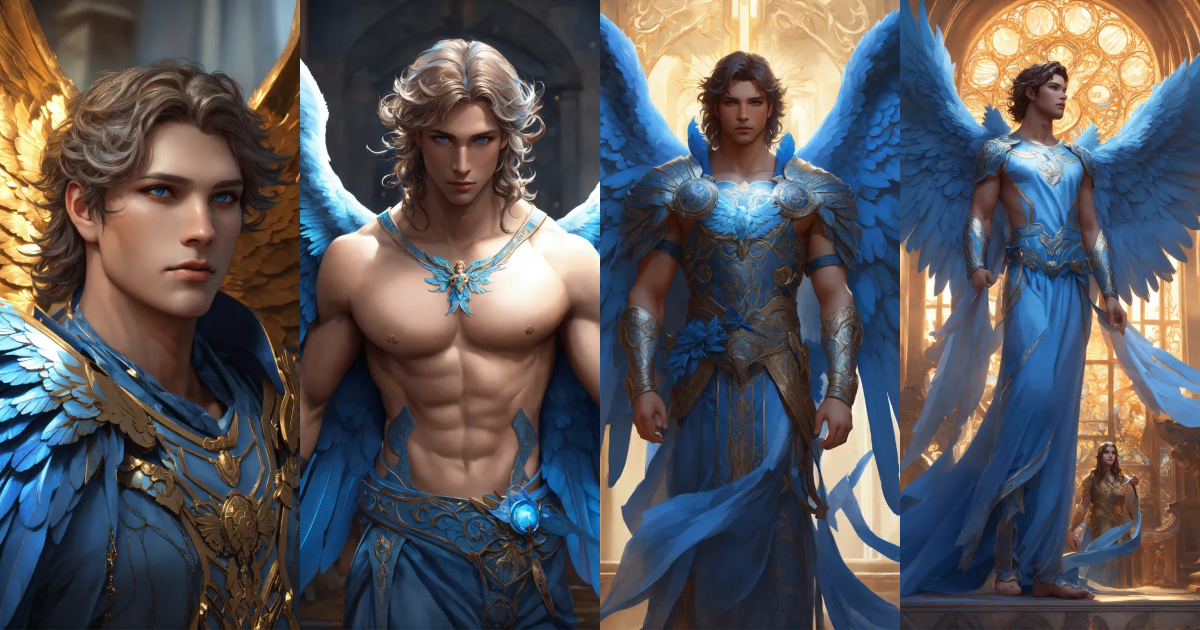 Lexica - Male angel, wings, intricate, headshot, highly detailed ...
