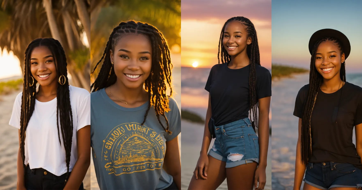 Lexica - Knees up photo of one happy 20 yr old black female model who ...