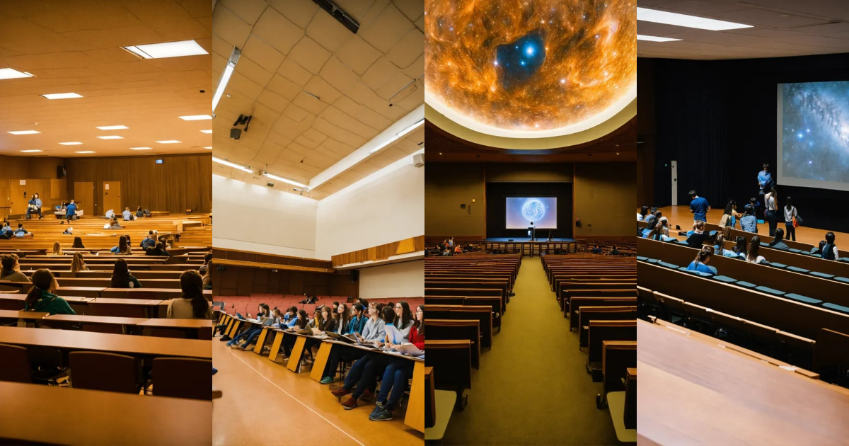 Lexica - Students in an astronomy lecture hall