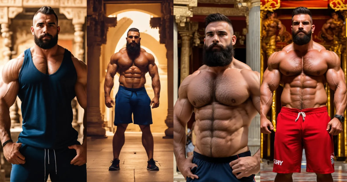 Lexica - 30-year-old hairy Maltese man with big muscles, big ...