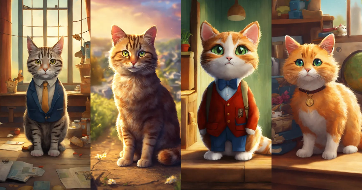 Lexica - Create the image of Timothy the cat. This is a story about an ...
