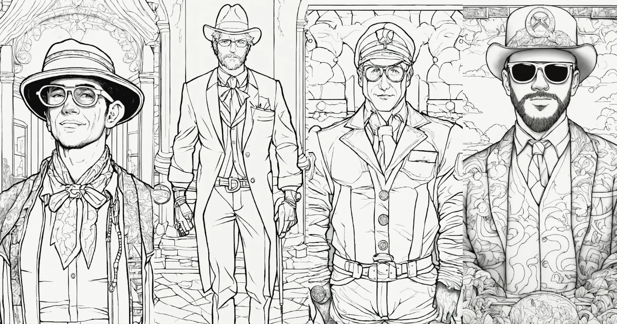 Lexica - Coloring page for adults, "mr know-it-all" idiot hero ...