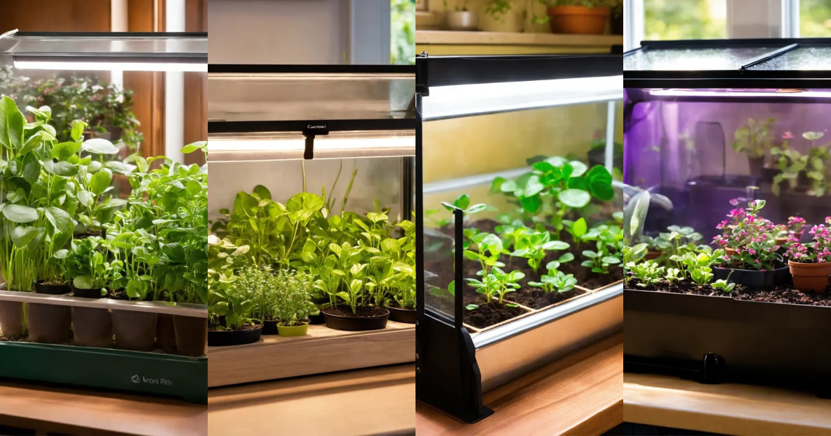 Lexica - Images of indoor mini greenhouse on a countertop