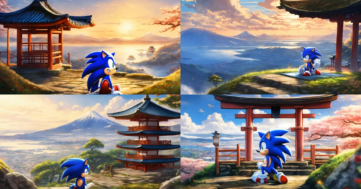 Lexica - Masterpiece, best quality, Sonic the Hedgehog wearing robes ...