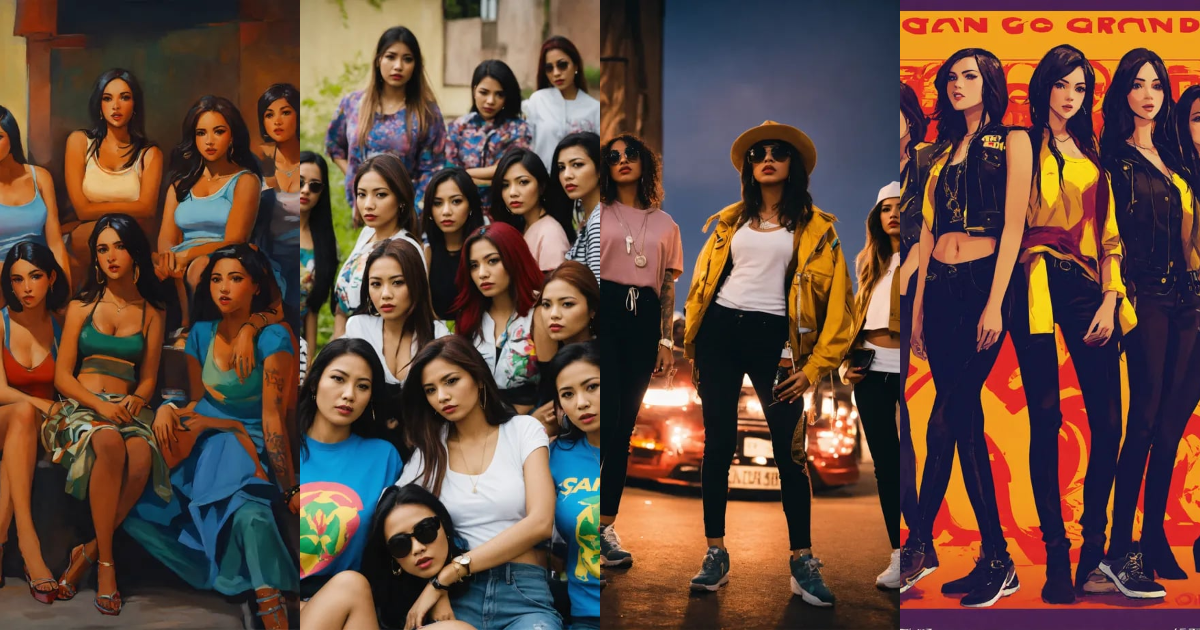 Lexica - Gang group of women