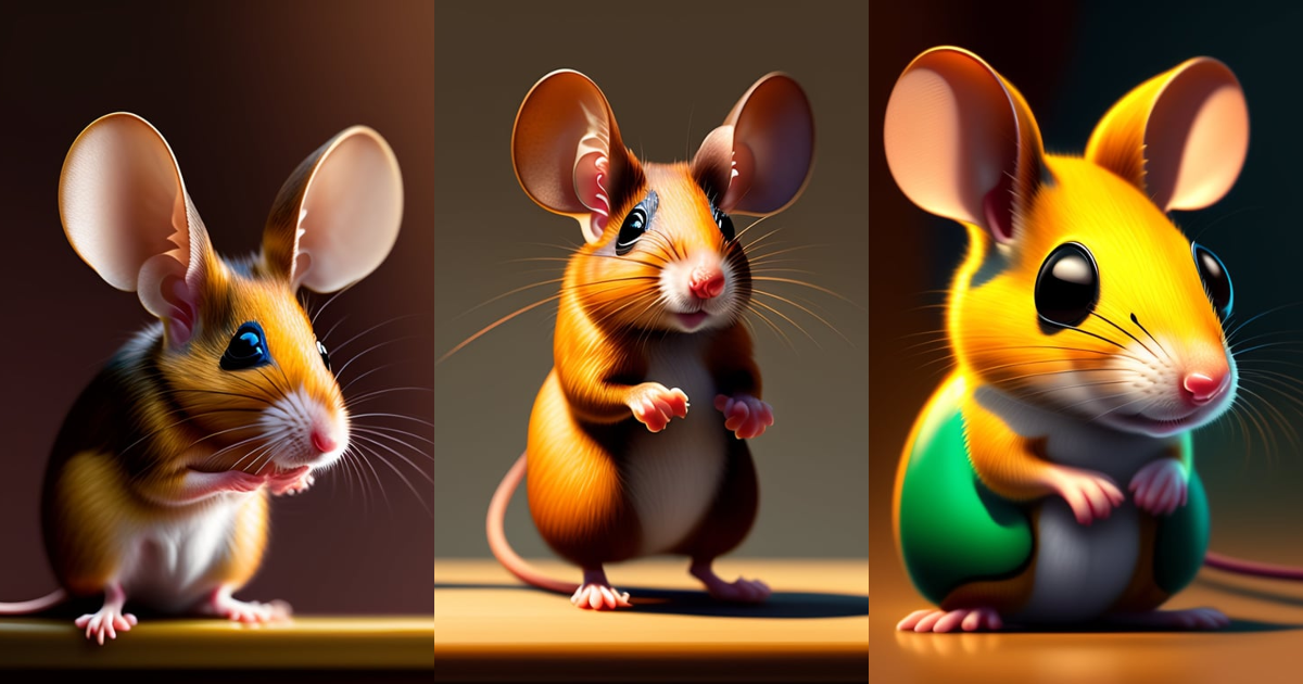 Lexica - Portrait of a mouse in pixar style