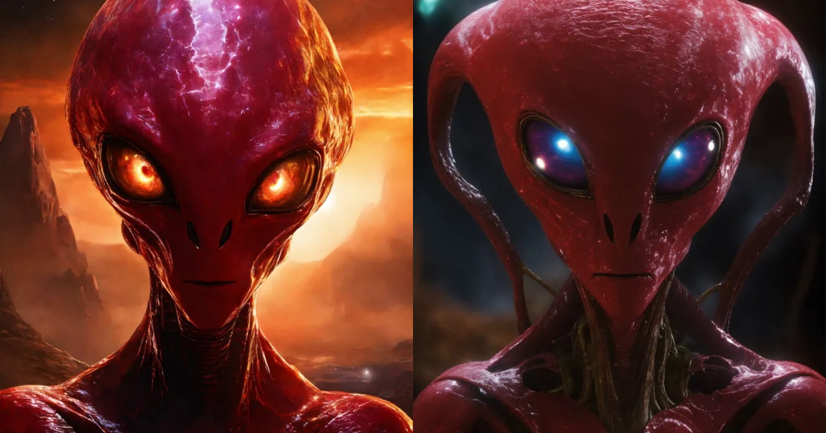 Lexica - The most striking feature of this alien is its eyes, which ...